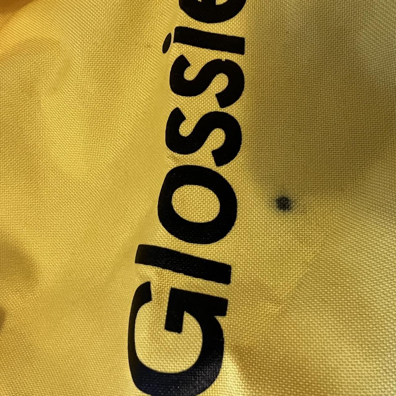 Glossier bright yellow gym bag. Unfortunately has an... - Depop