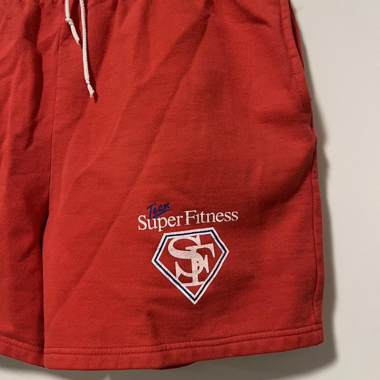 Red Vintage Athletic Shorts - Depop