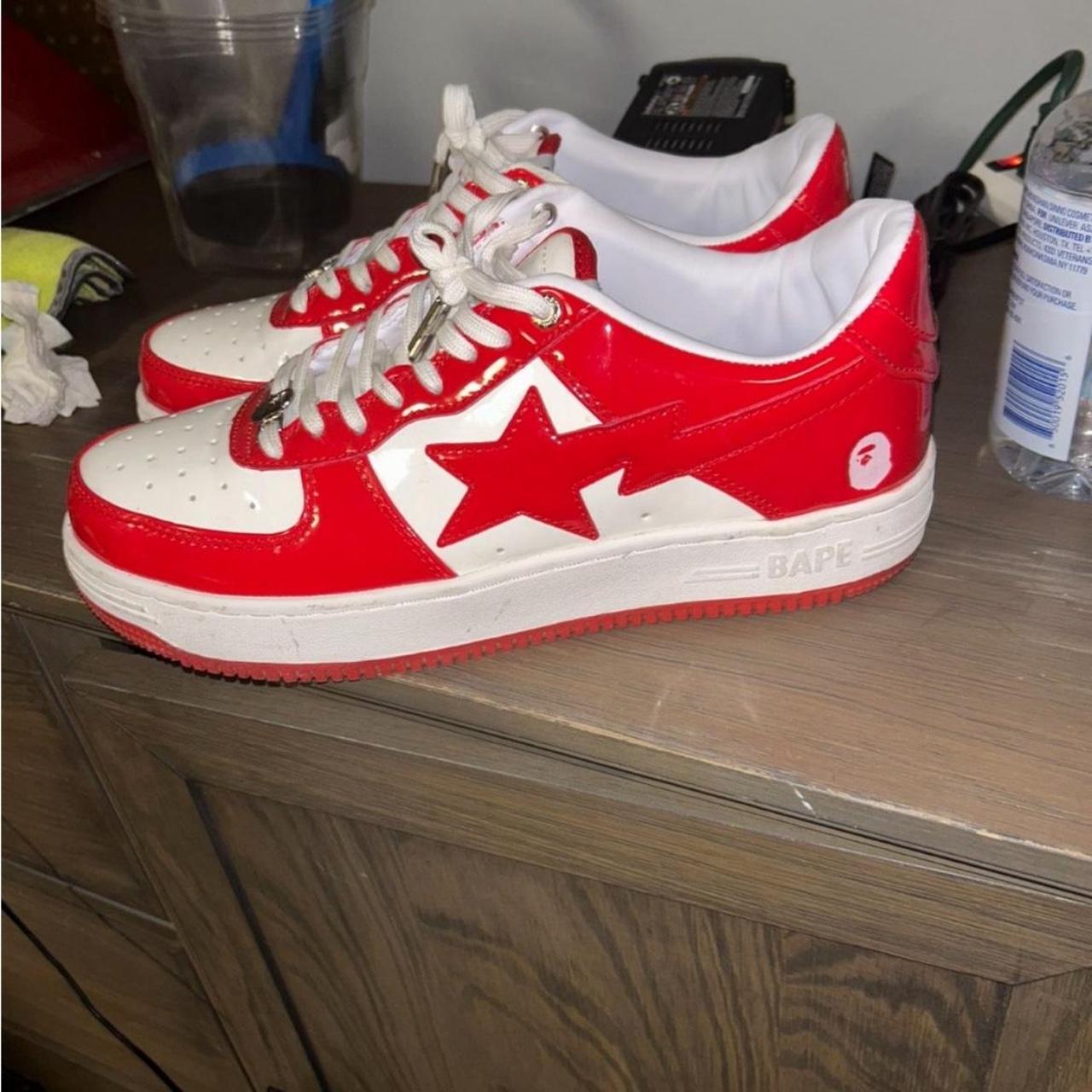 red bapesta sax - Depop