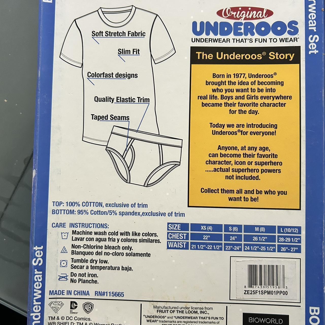 2 DC Comics Boy's Superman /Robin Underoos T-Shirt... - Depop