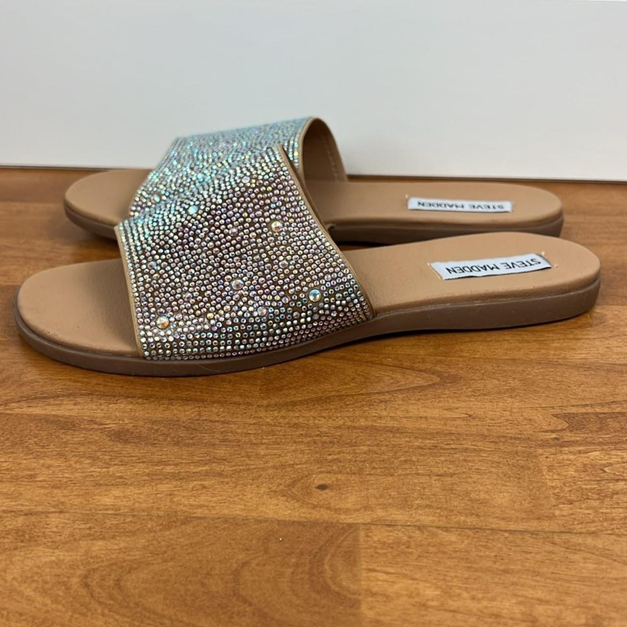 In like new condition! Sparkly slides are a cute way... - Depop