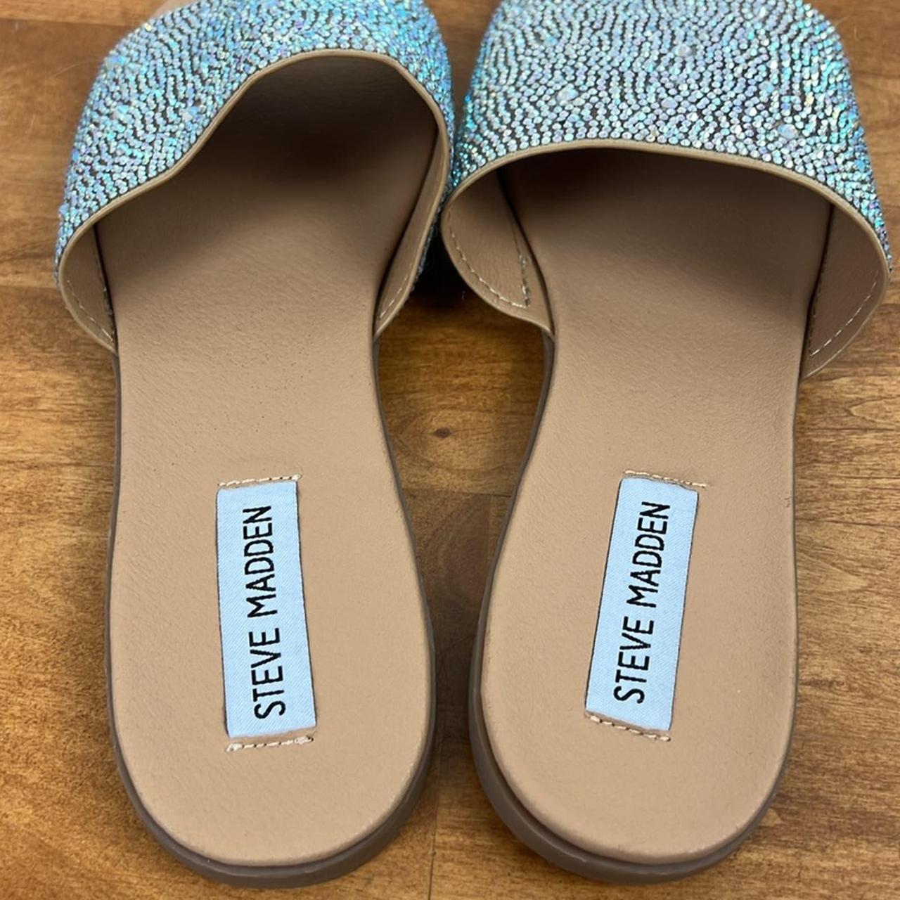 In like new condition! Sparkly slides are a cute way... - Depop