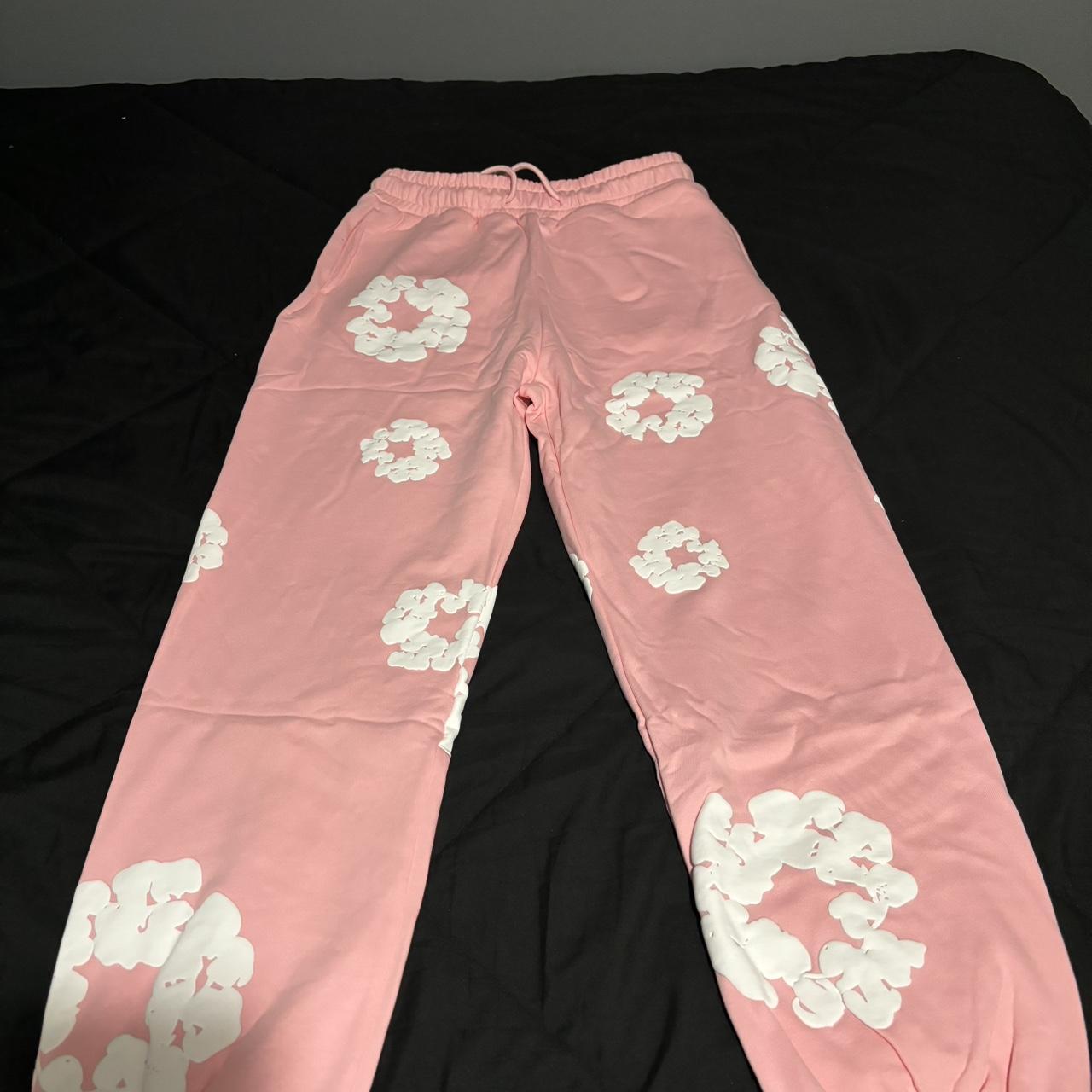 Pink Denim Tears Sweat Pants Brand New Size Large... - Depop