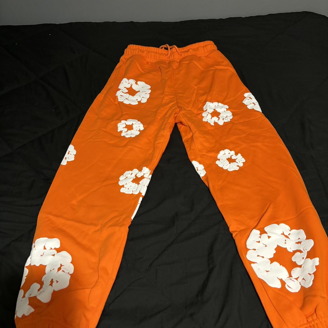 Orange Denim Tears Sweat Pants Brand New Size Medium... - Depop