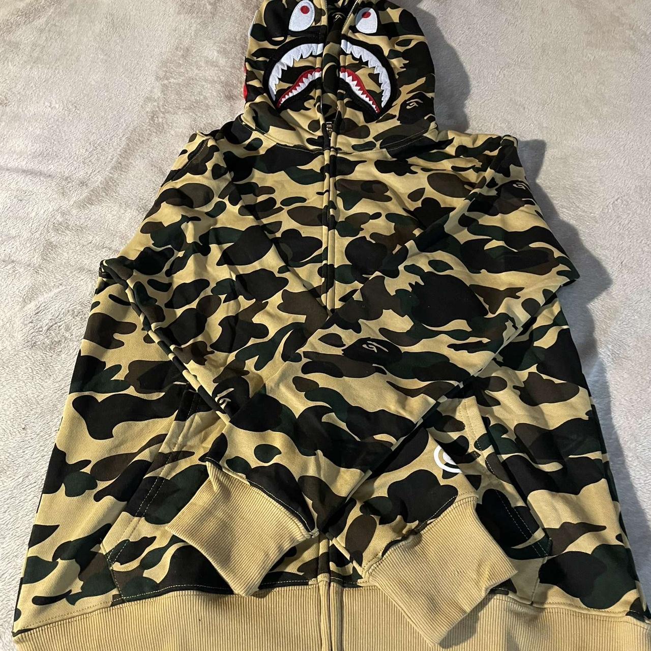 Tan Full Zip Up Bape Hoodies Size Medium & Large... - Depop