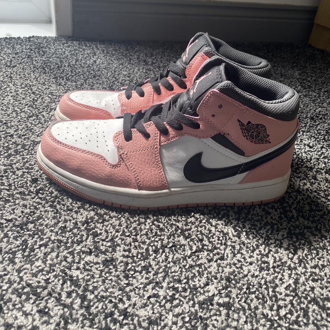 pink air jordan 1s GENUINE NO SILLY OFFERS #jordans... - Depop