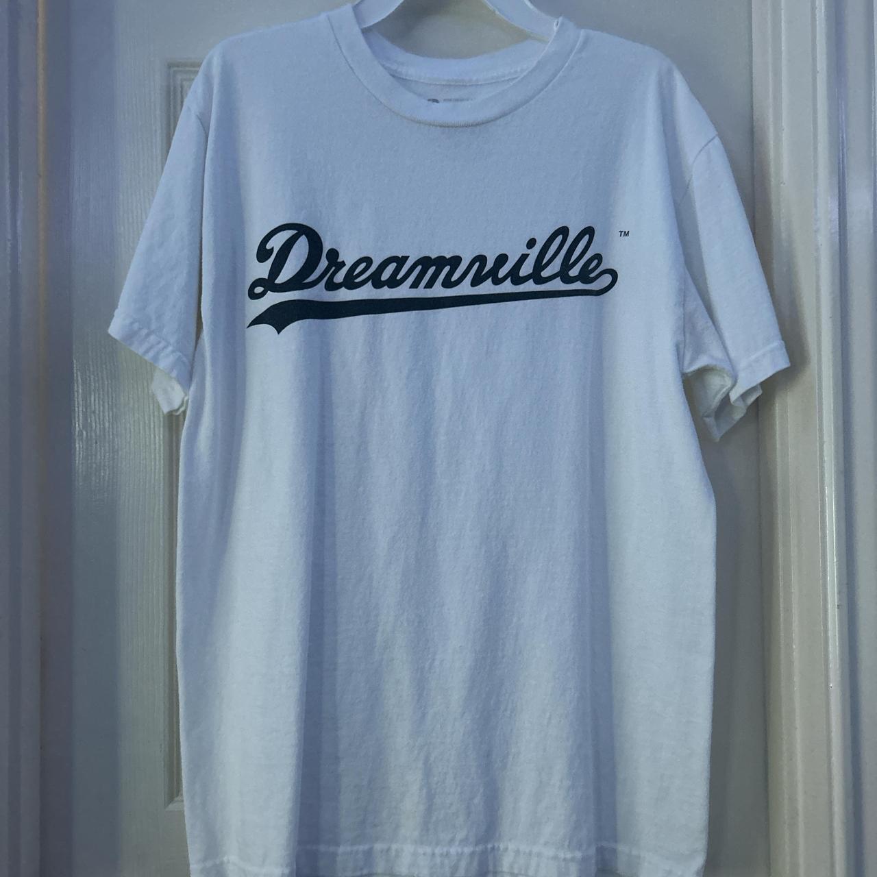 j cole dreamville white medium shirt. worn a couple... - Depop