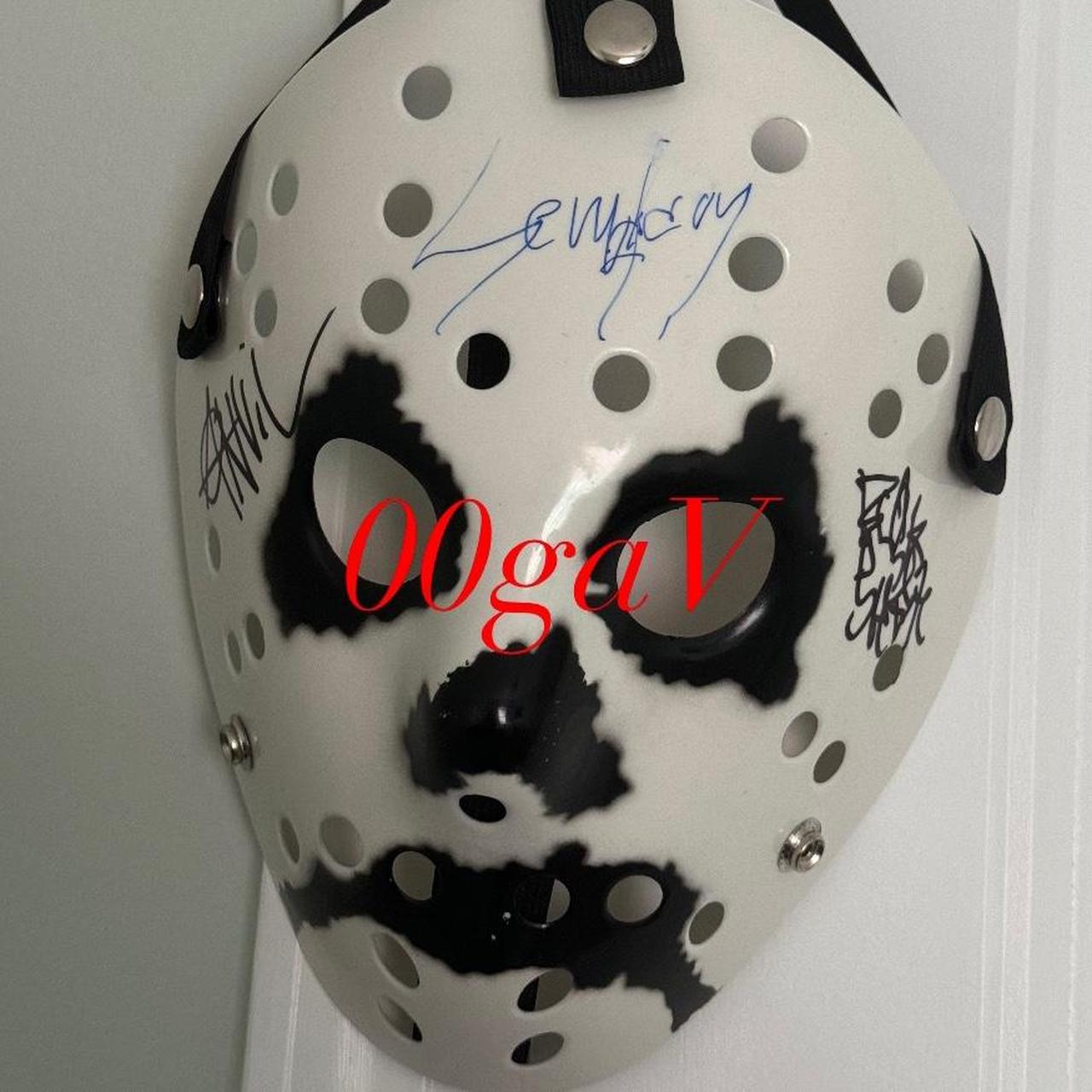 haunted mound hockey mask signed by sematary,... | Depop