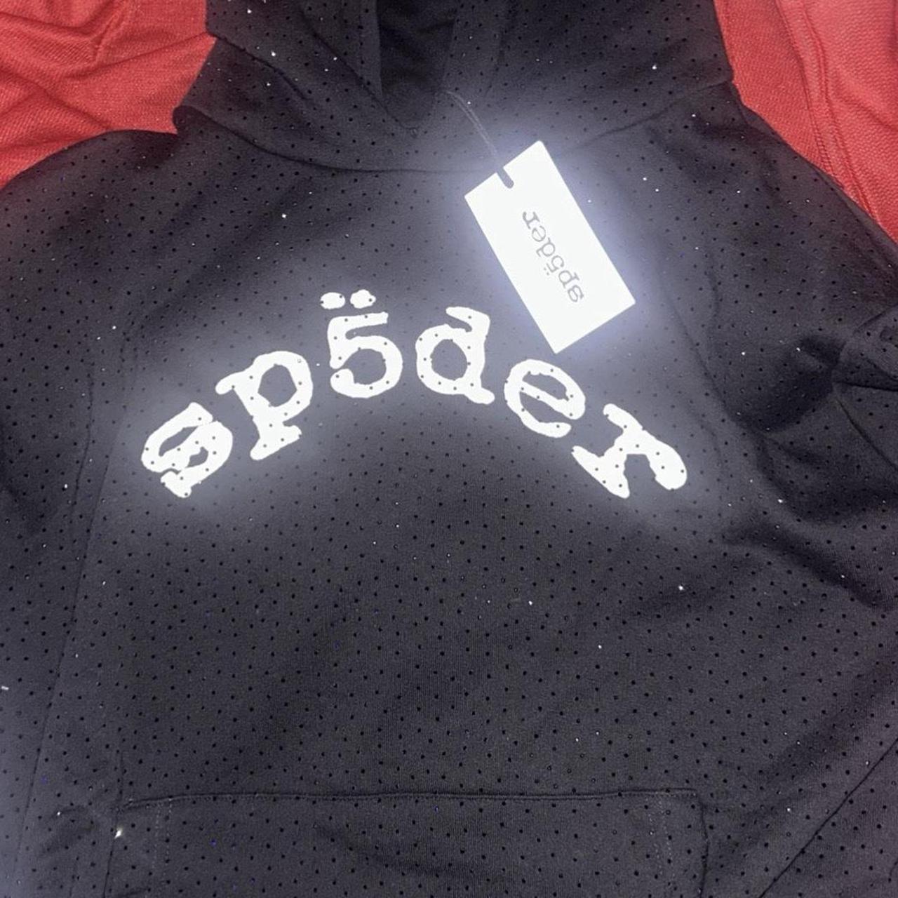 Black & white vvs Spider hoodie - never worn -... | Depop