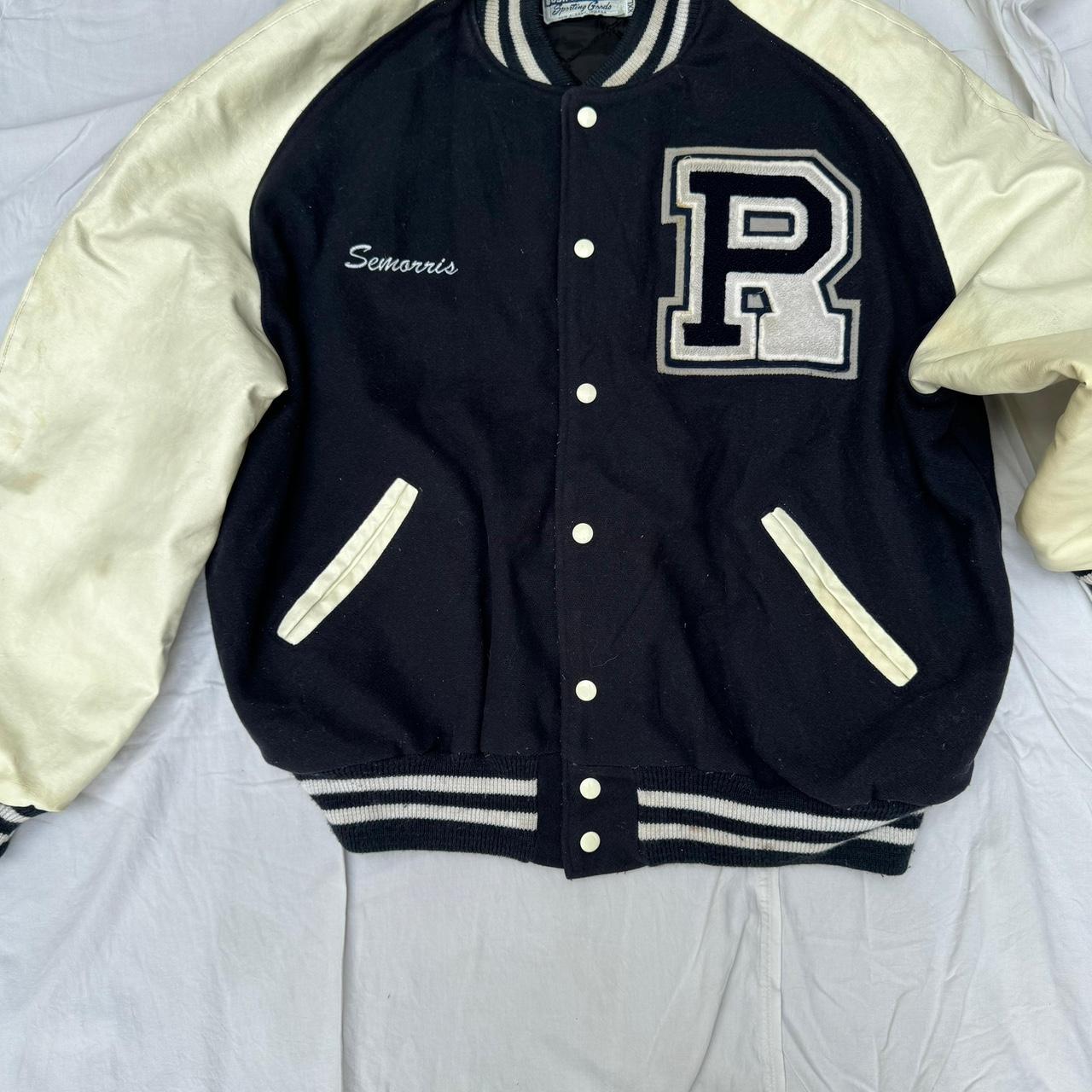 Vintage Bush and Keller Co Letterman Jacket - Depop