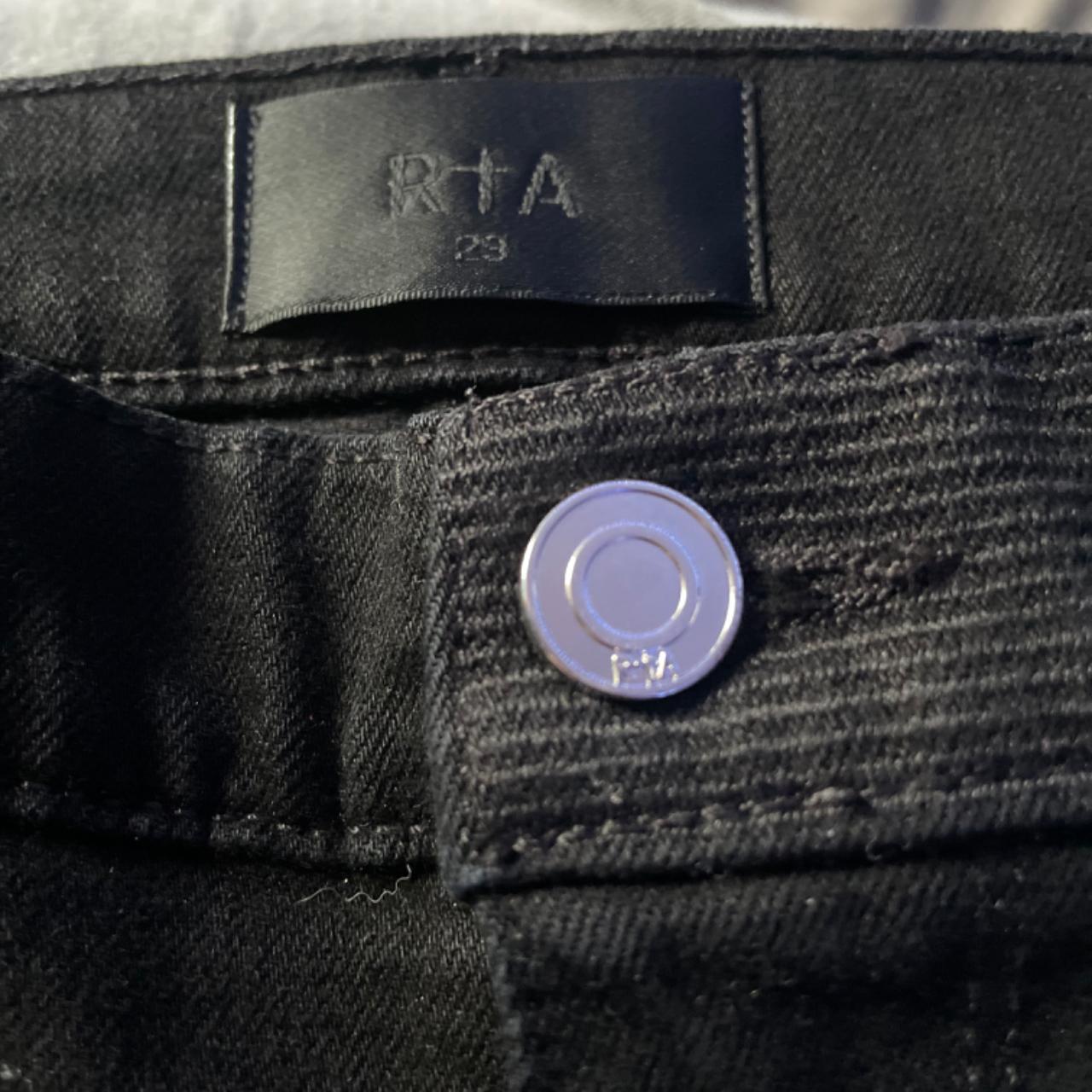 black RtARest in peace ripped skinny jeans - Depop