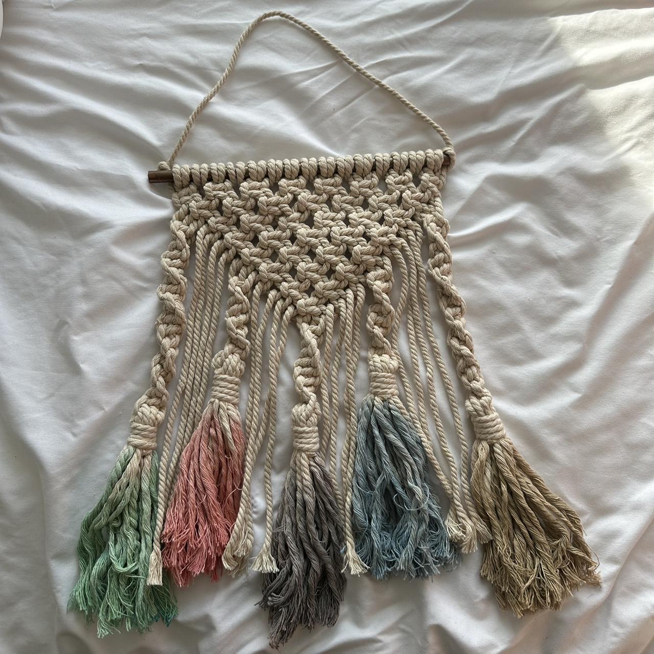 Boho knit wall decor - Depop