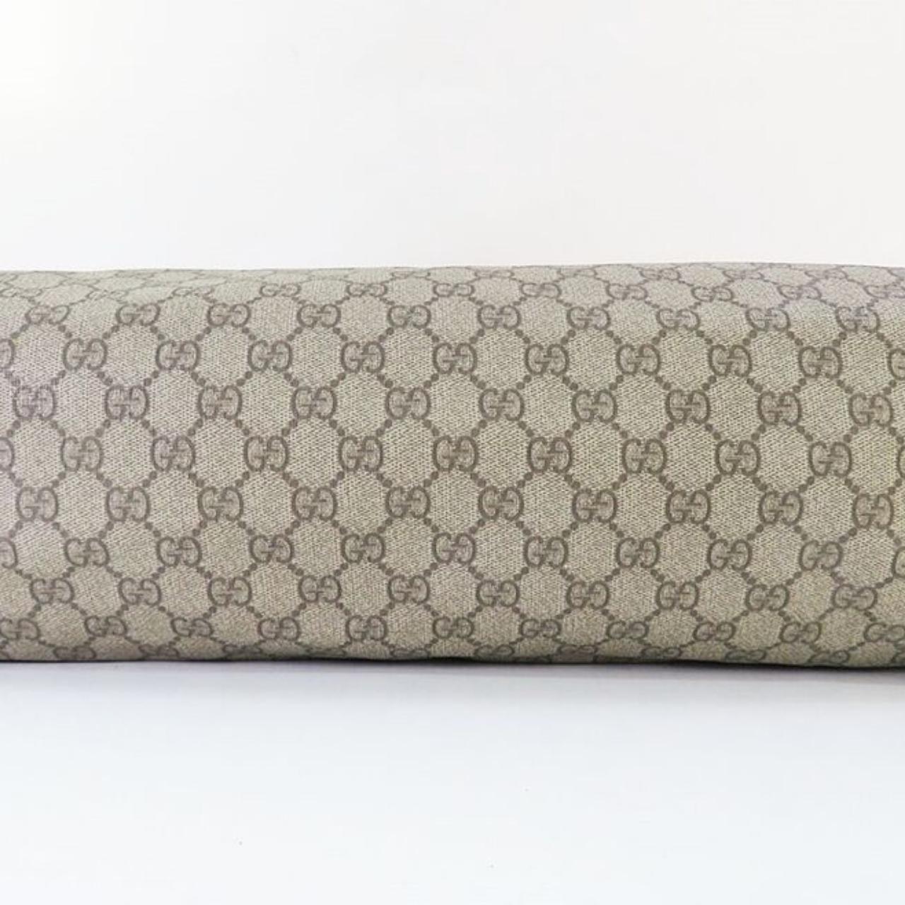 GUCCI Brown GG PVC Canvas and Pink Leather Tote... - Depop