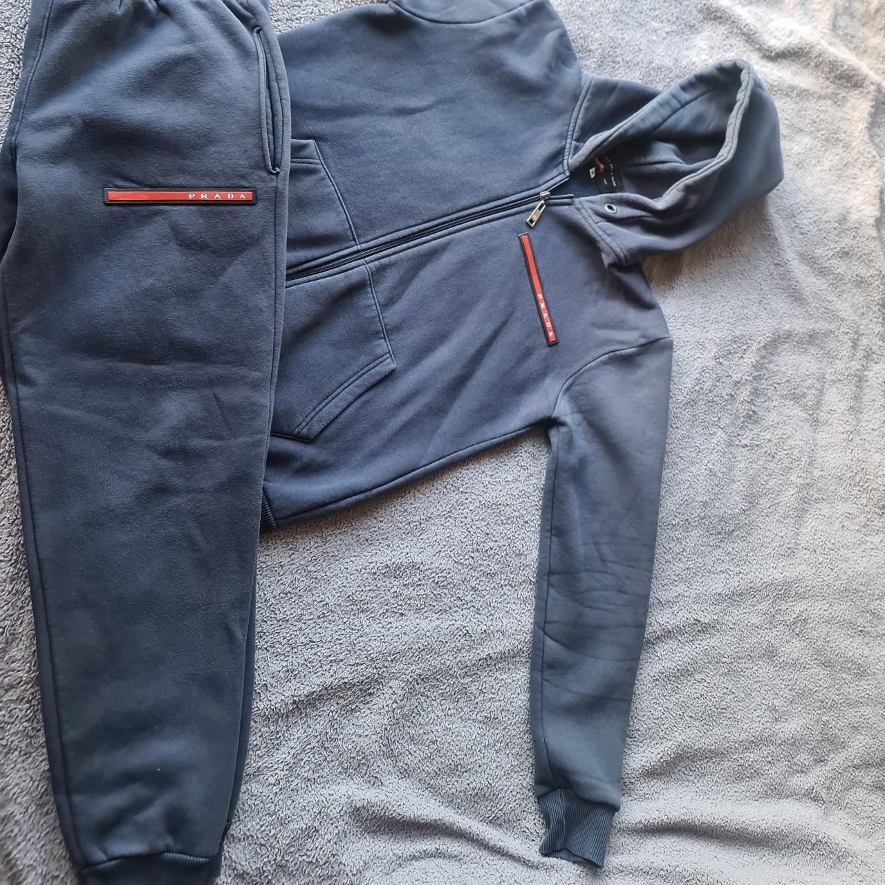 Prada tracksuit Men. Size Medium but shrunken to... - Depop