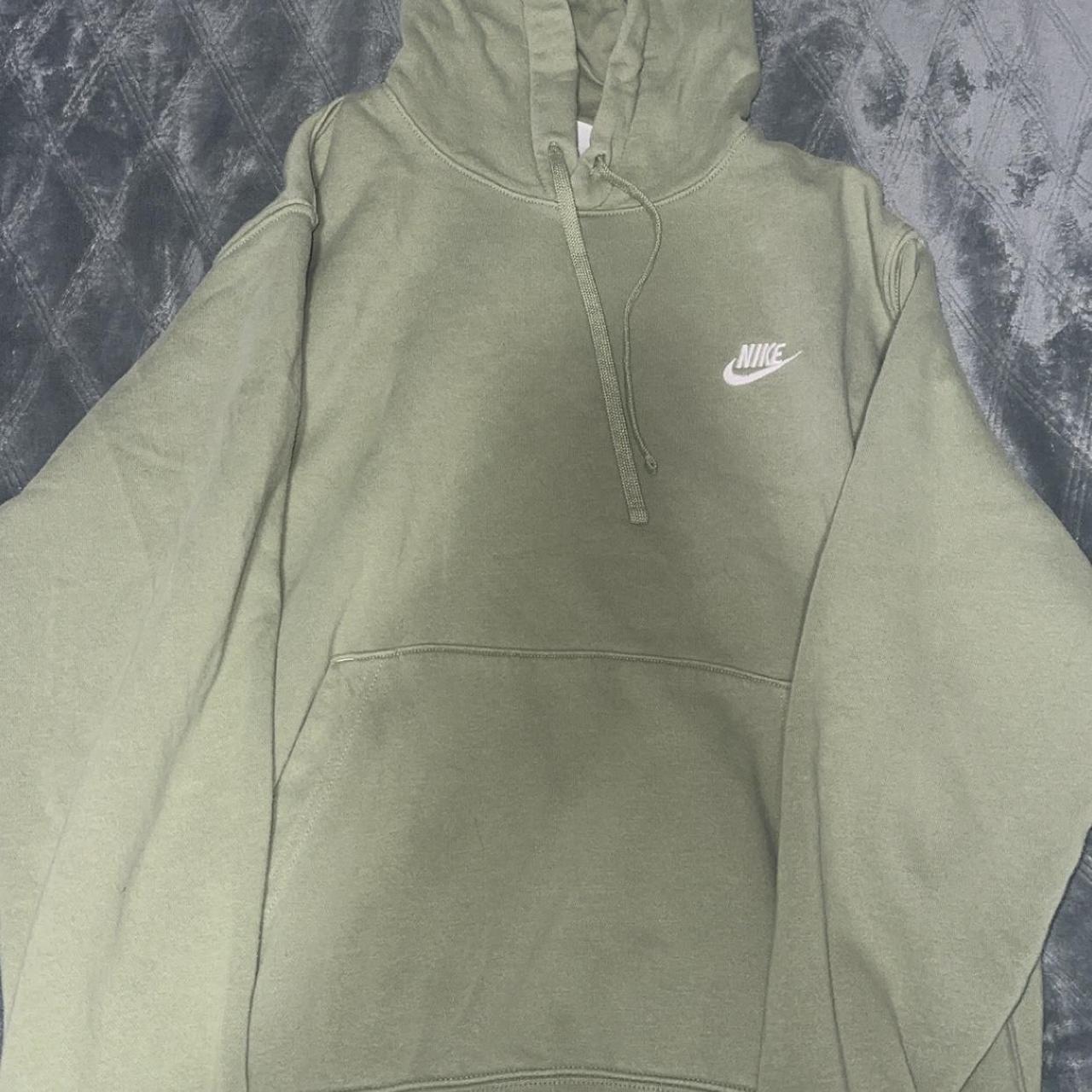 Large green Nike hoodie - Depop
