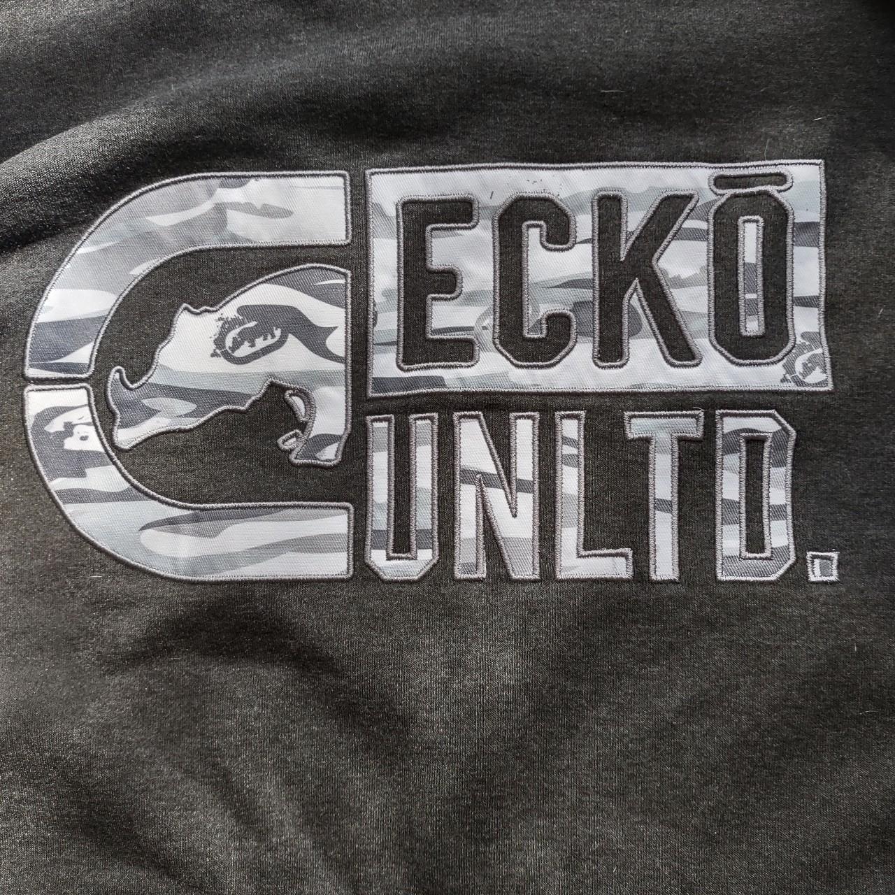 ECKO UNLTD Large Black Hoodie w/ Sleeve Design - Depop