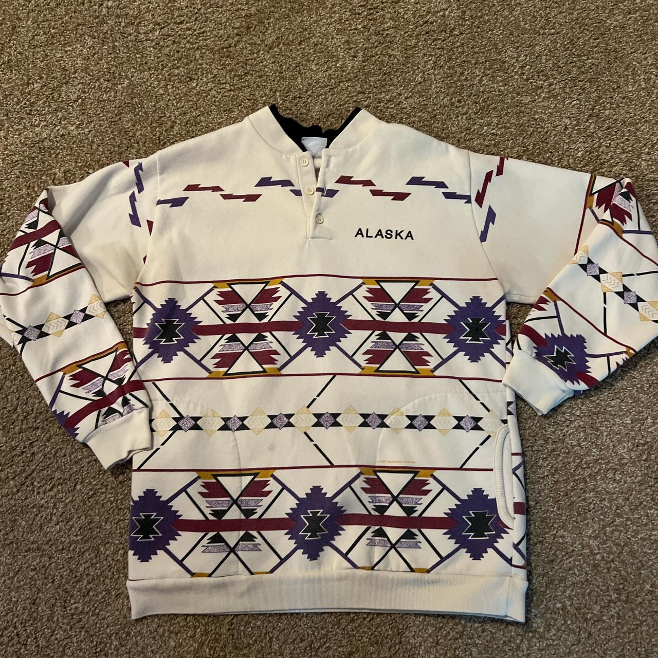 Vintage 90s Art Unlimited Alaska sweater. Size L.... - Depop