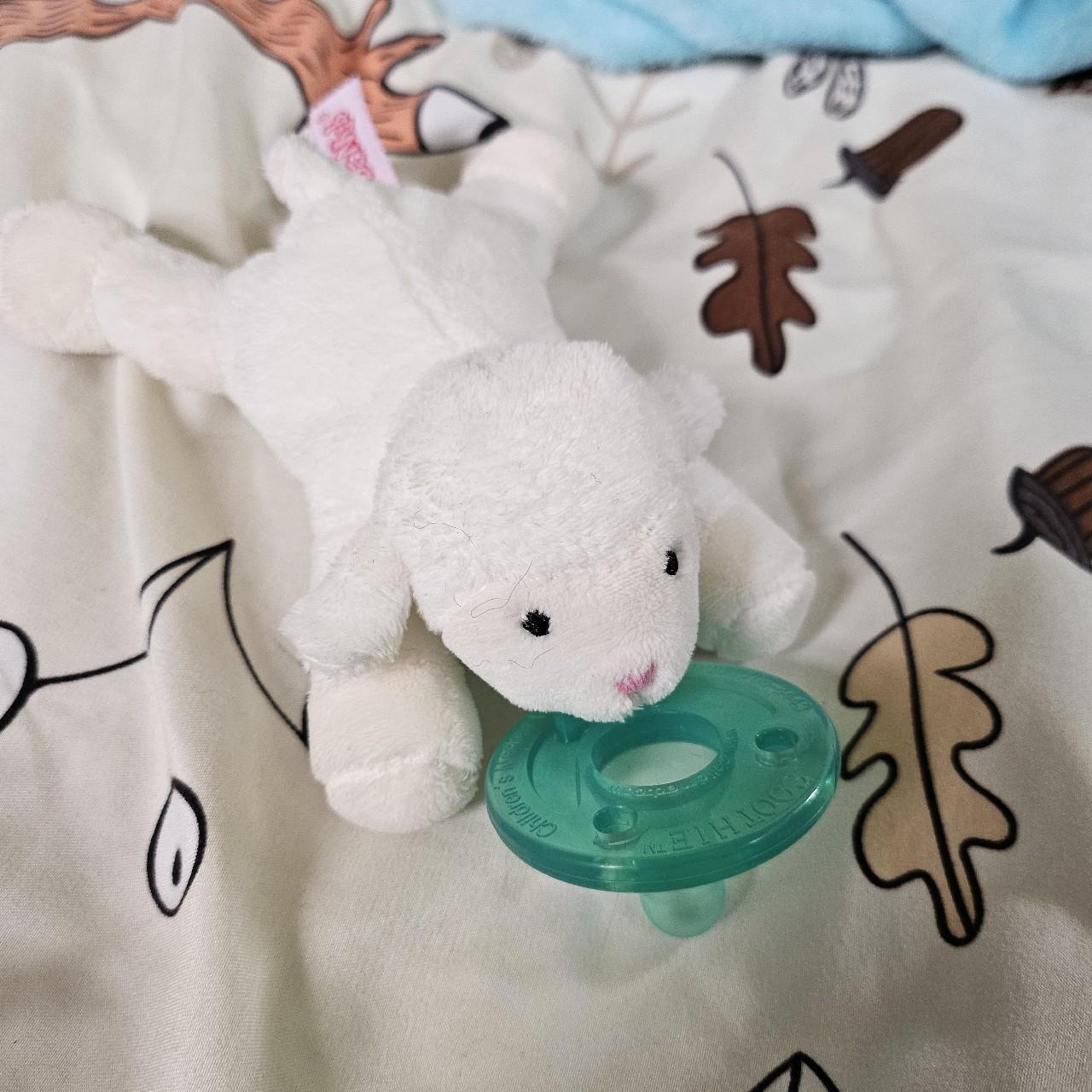 Wubbanubs lamb pacifier Bearly ever used Will be... - Depop