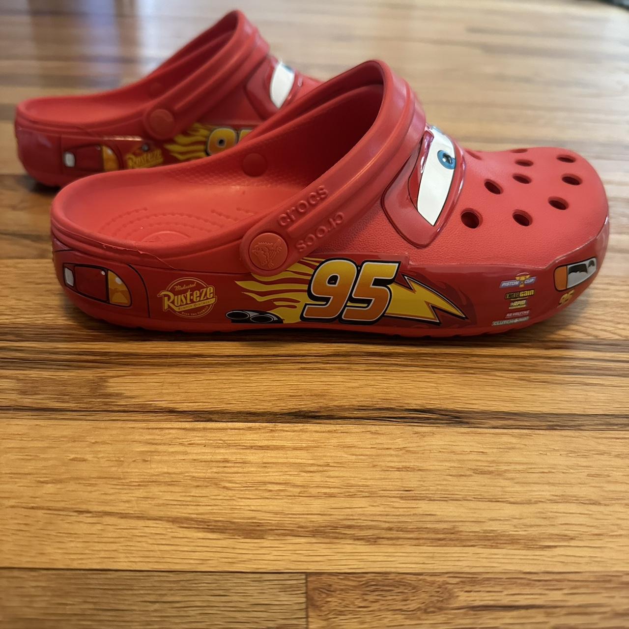 Limited edition Lightning McQueen crocs Men’s size... - Depop