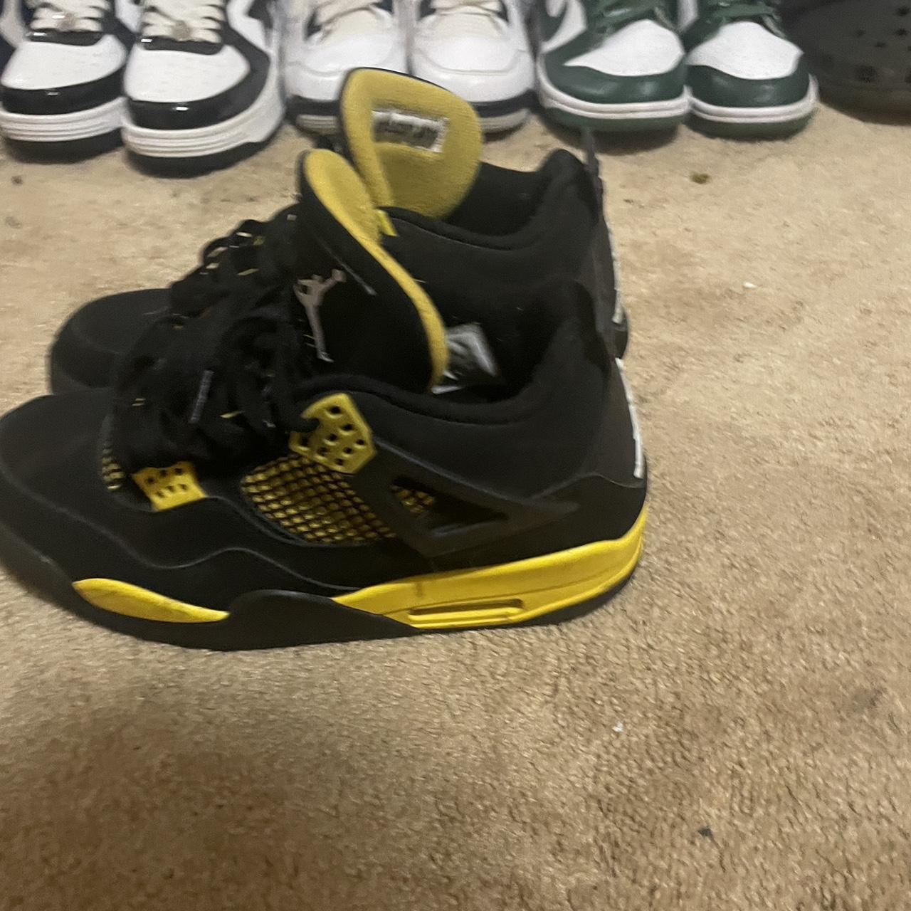 Jordan 4 Thunders No Box Normal Wears Size 8.5 - Depop