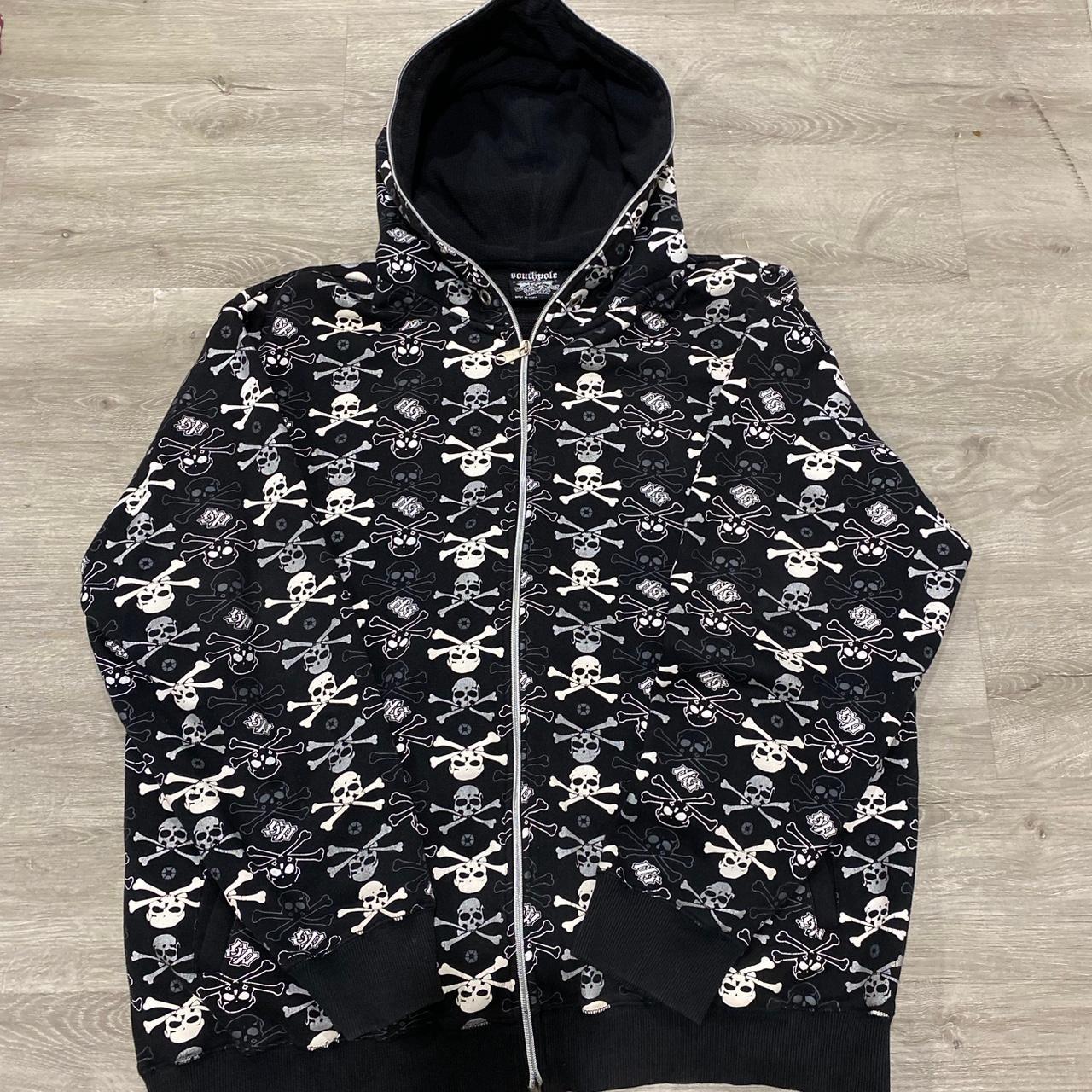 Southpole AOP skull zip up hoodie ‼️DM TO REMOVE... | Depop