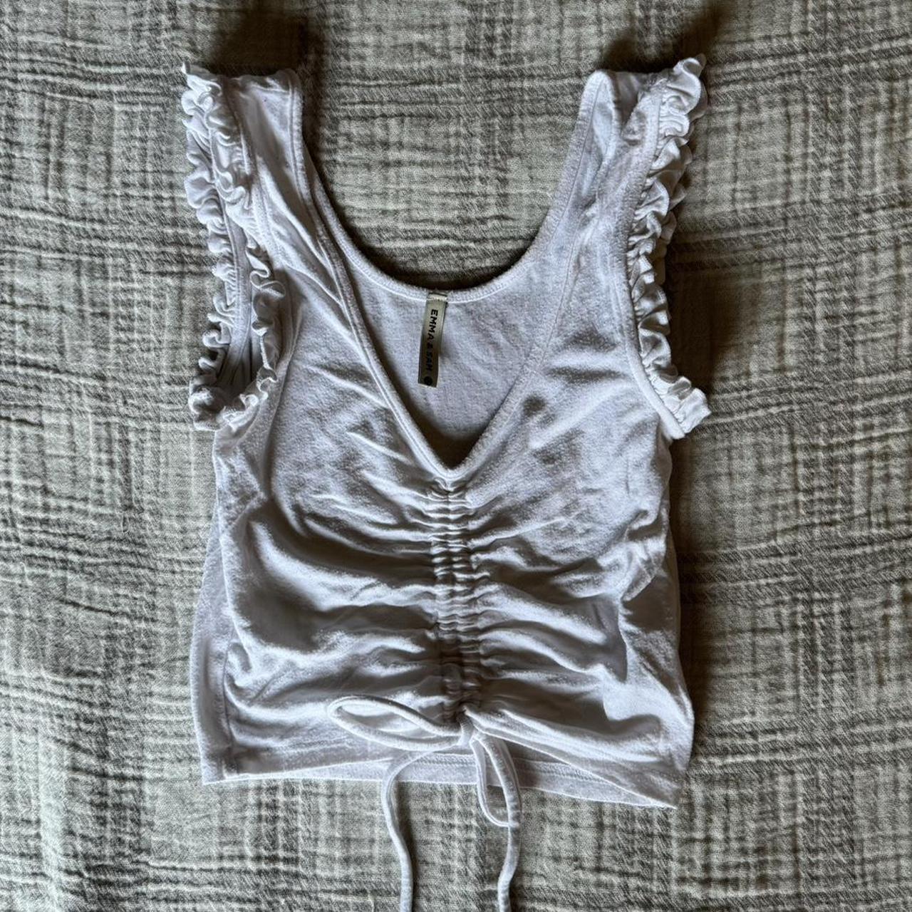 Emma and Sam ruffle crop top. Originally bought from... | Depop