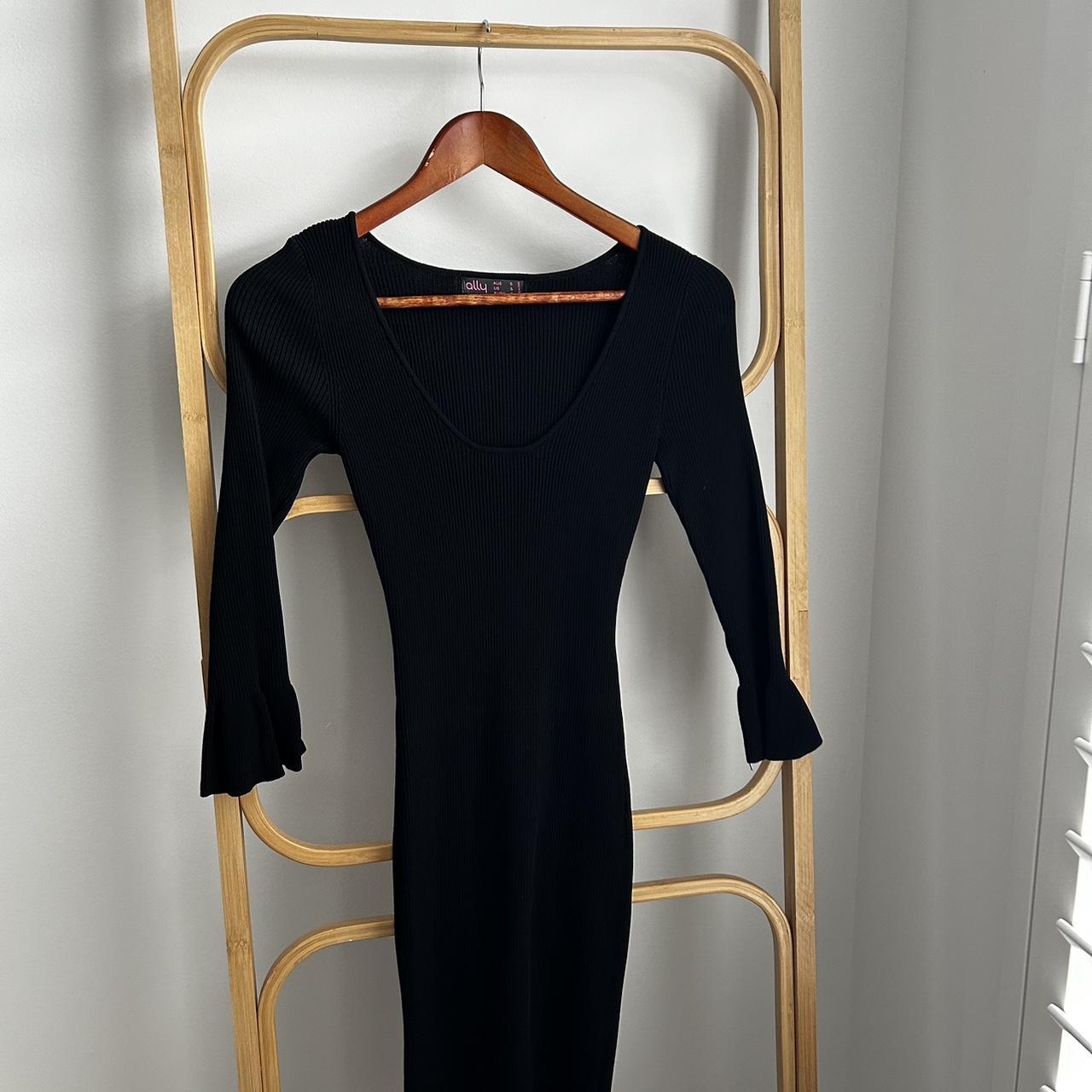 Black ally body con dress - size small - Depop