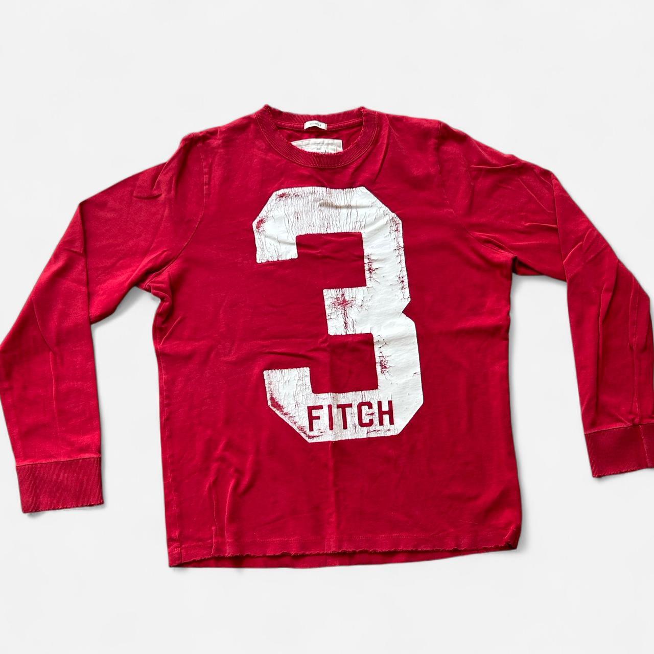 Red Abercrombie & Fitch long sleeve muscle shirt... | Depop