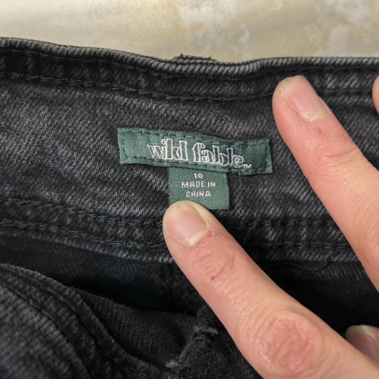 Wild Fable brand women’s denim dark grey pleated... - Depop