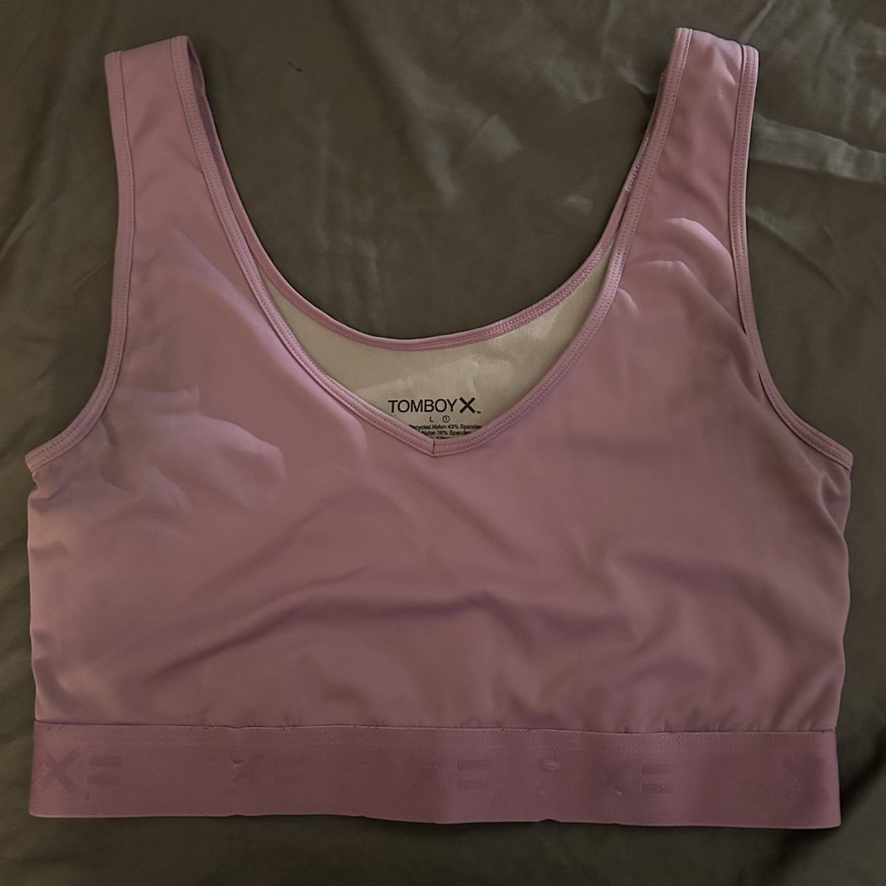TOMBOYX compression bra workout top fits kinda like... | Depop