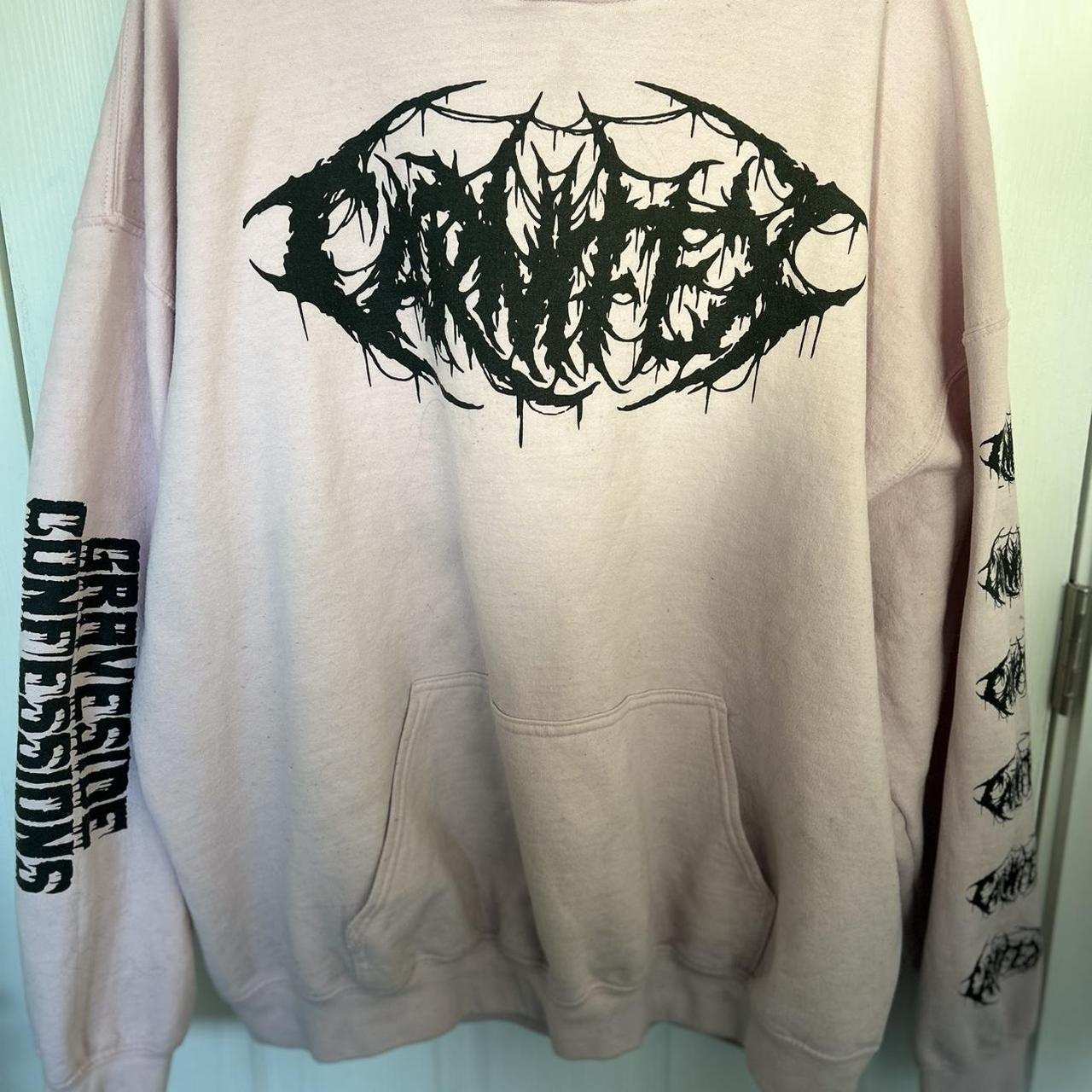 Carnifex deathcore metal band merch light pastel... | Depop