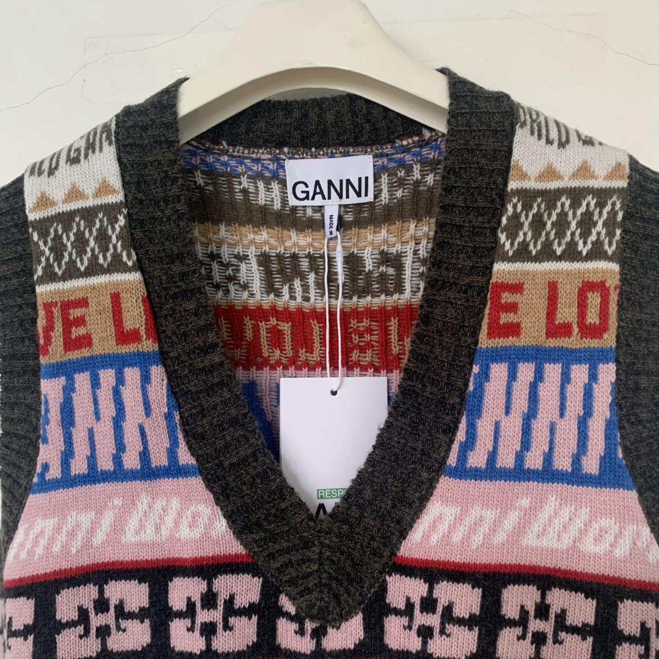 Ganni colored knit vest Brand new No wear No... - Depop
