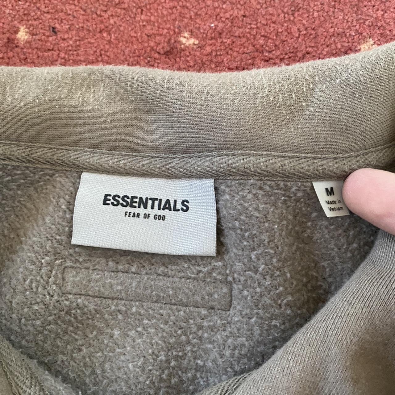 Fear of God Essentials Jumper Stone grey / beige... - Depop