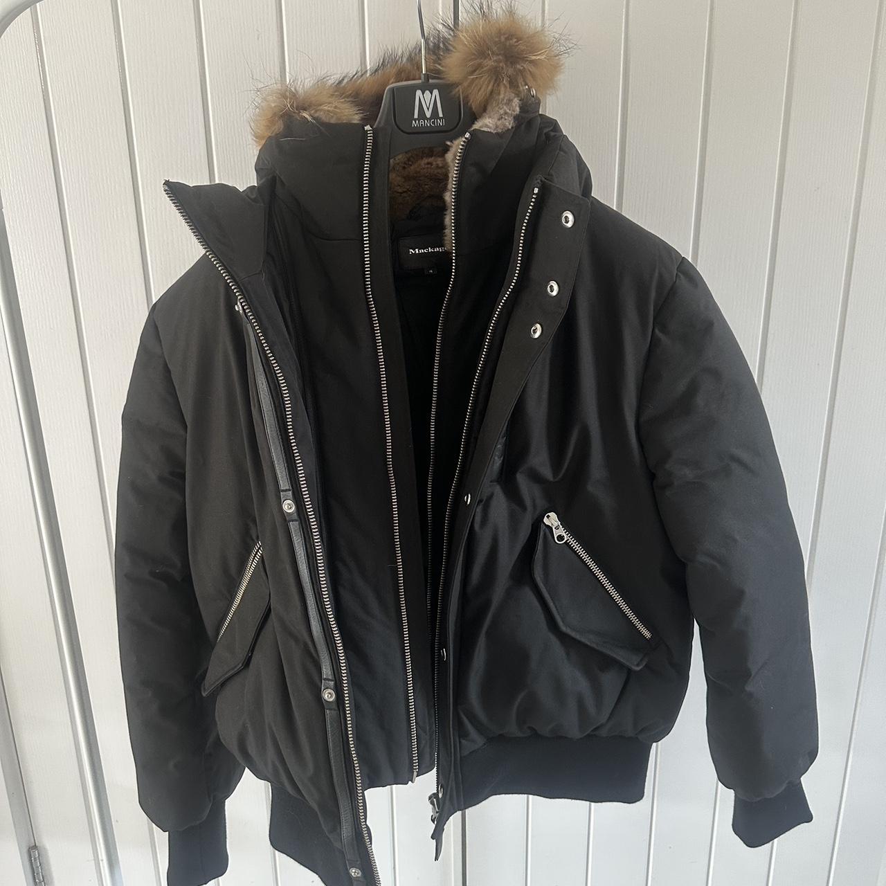 Men’s Black Mackage Bomber Puffer Coat Online for... - Depop
