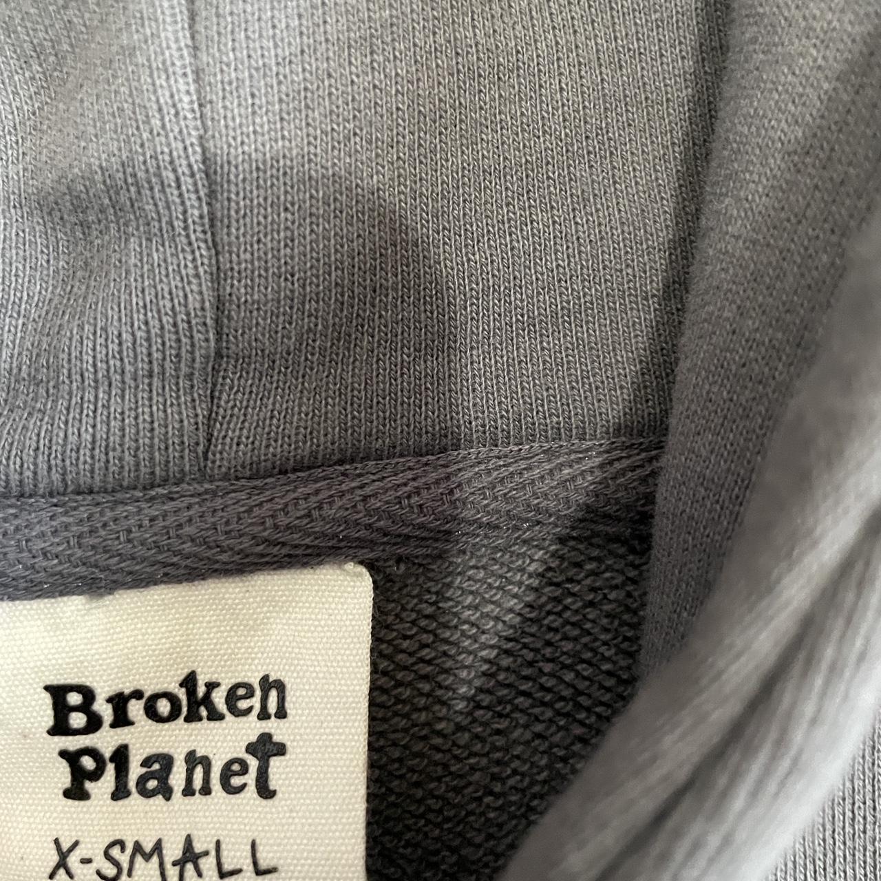 Broken Planets Gray Zip Up Worn a couple times but... - Depop