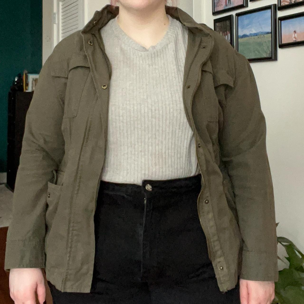 Universal Thread Khaki Green Light Jacket XL - Depop