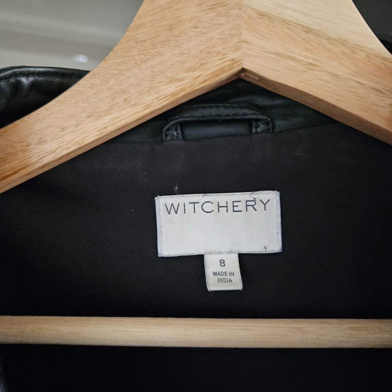 Witchery lambswool leather jacket Australian/UK... - Depop
