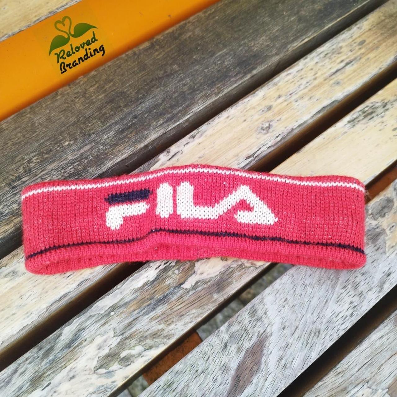 Red fila headband store