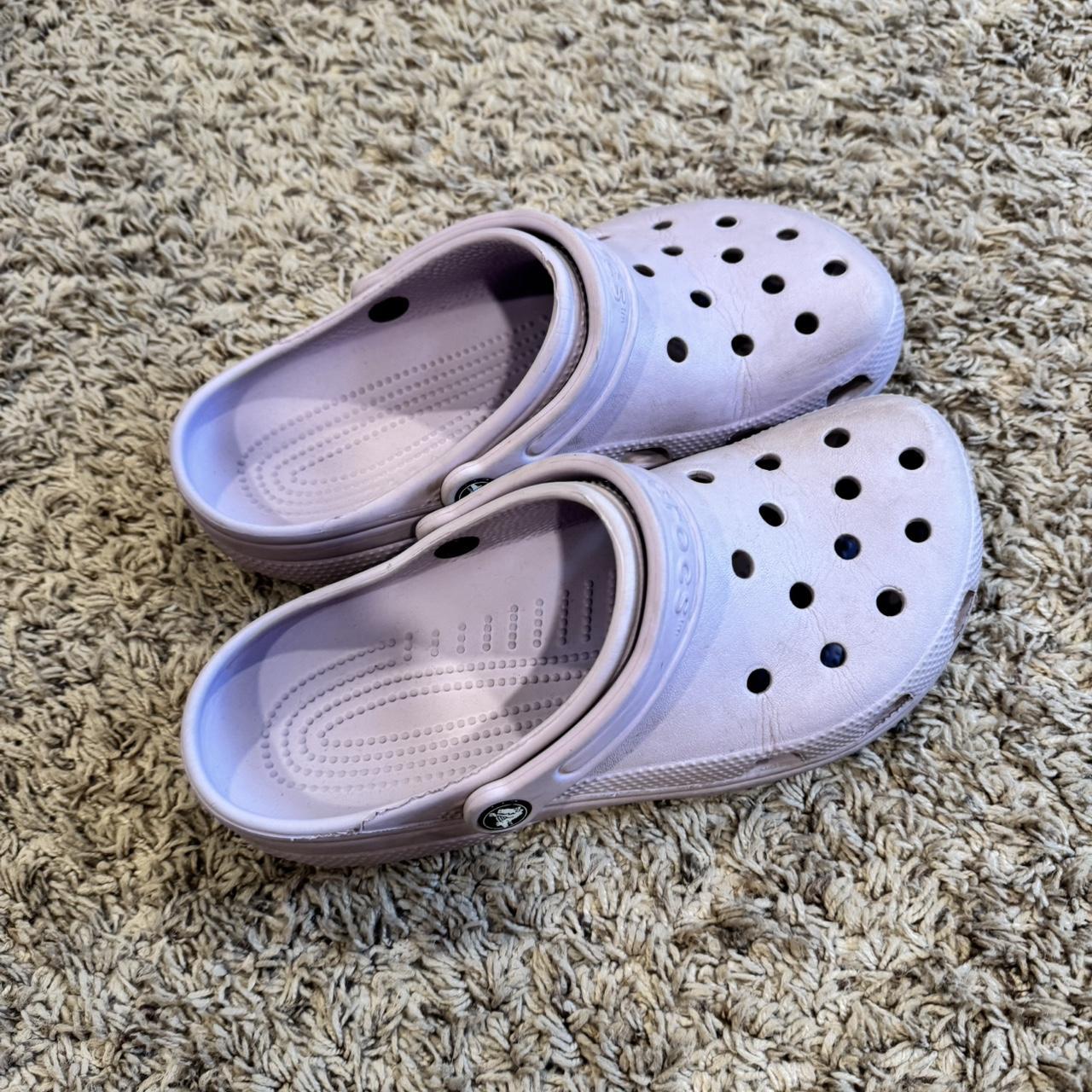 purple crocs mens 7/womens 9 open to offers | Depop