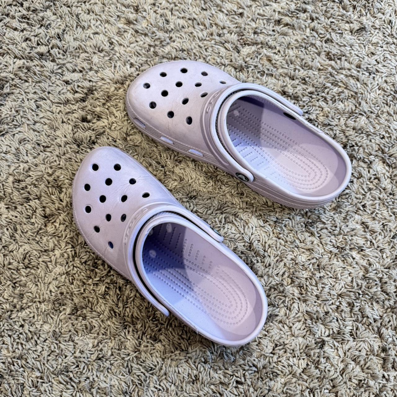 purple crocs mens 7/womens 9 open to offers | Depop
