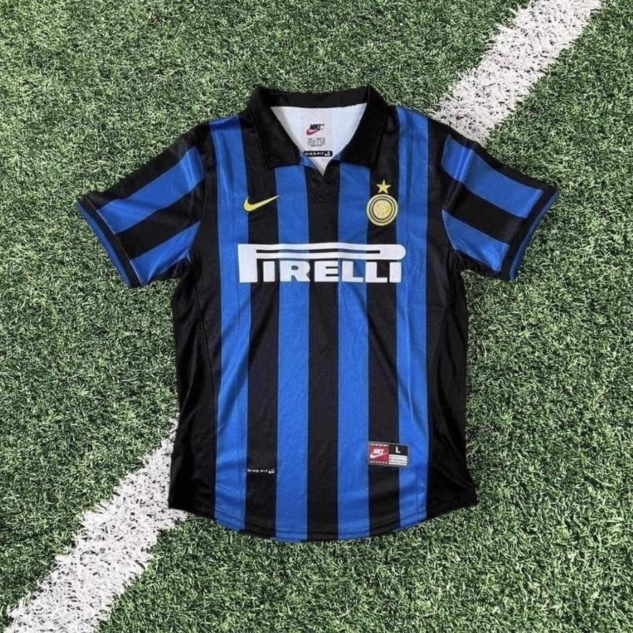 Ronaldo Nazario (R9) Inter Milan shirt 🇧🇷⚽️- Sizes in... - Depop
