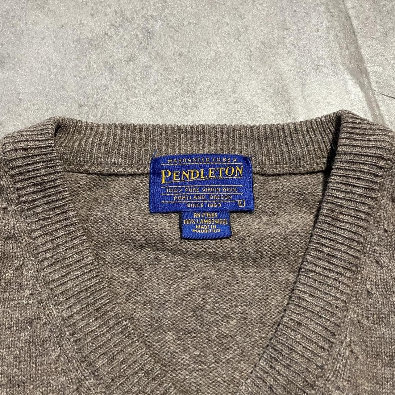 Pendleton Wool Sweater Brown Size: Large Tag:... - Depop