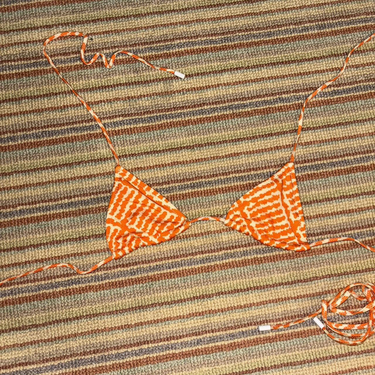 triangl orange bathing suit - Depop