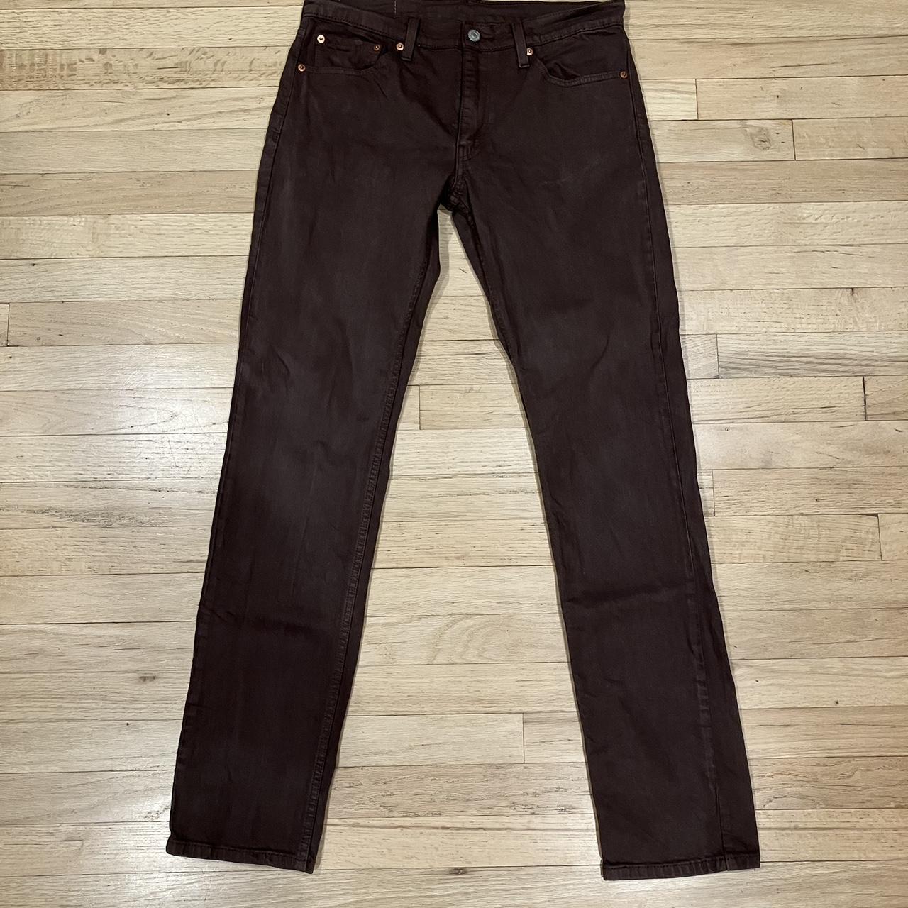 Levi’s 511 Slim Fit Jeans - 32W x 34L Dark brown... - Depop