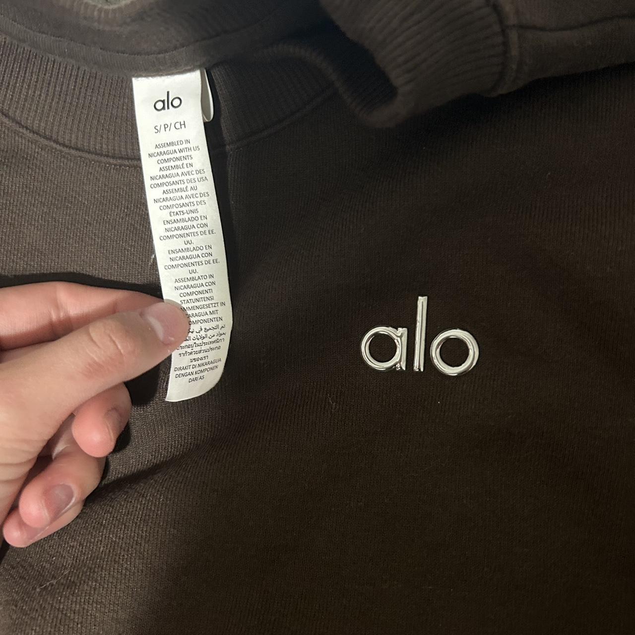 Alo Crew neck SUPER cute ( want a bigger size) Worn... - Depop