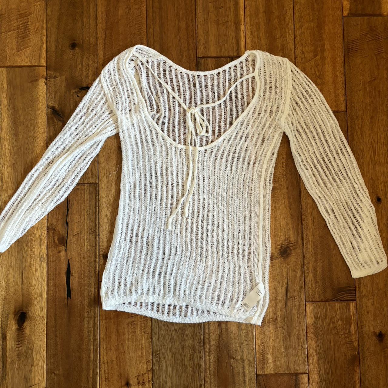 WHITE MESH SWIMSUIT COVER UP 🌞🌴 - Depop