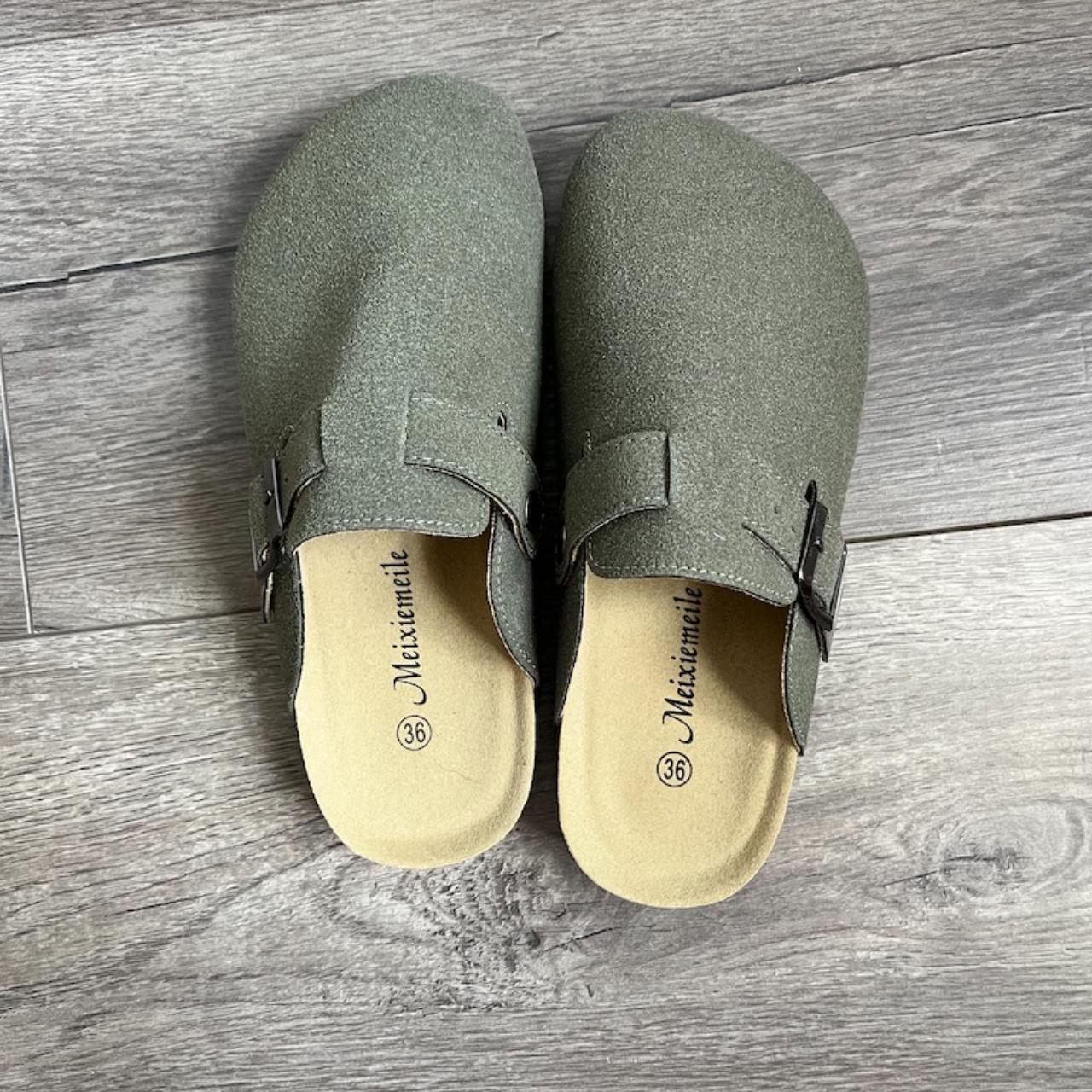 Sage green Boston Clogs! European size 36 US size... - Depop