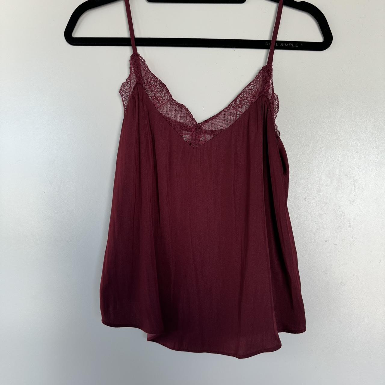 Maroon cami from Evereve - Depop
