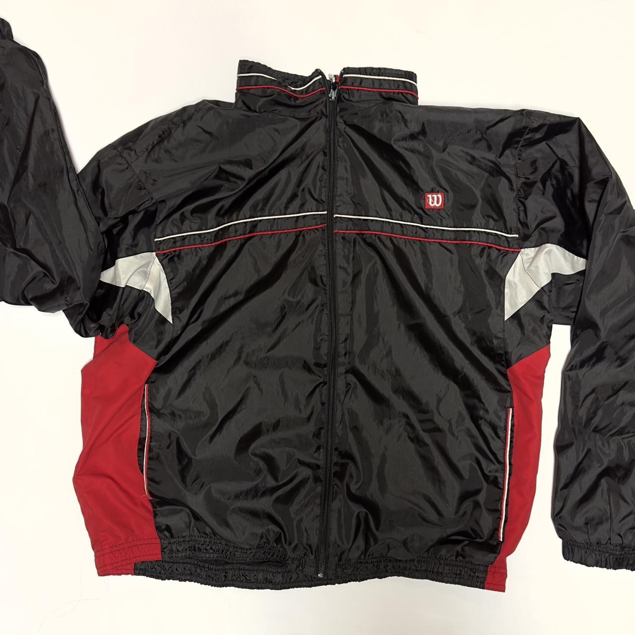 wilson vintage zip up windbreaker #wilson... - Depop