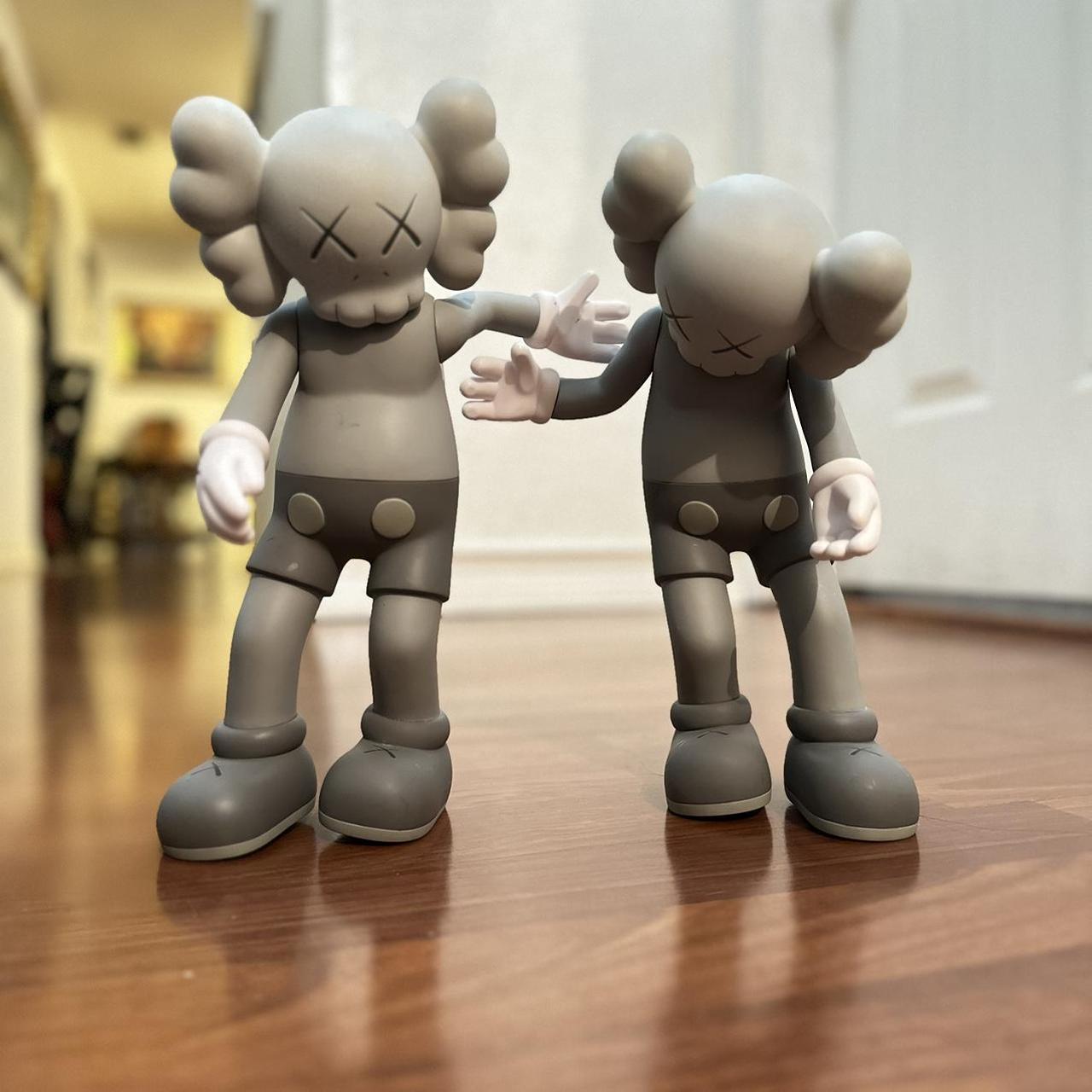 KAWS Along The Way Vinyl Figure Grey - Depop